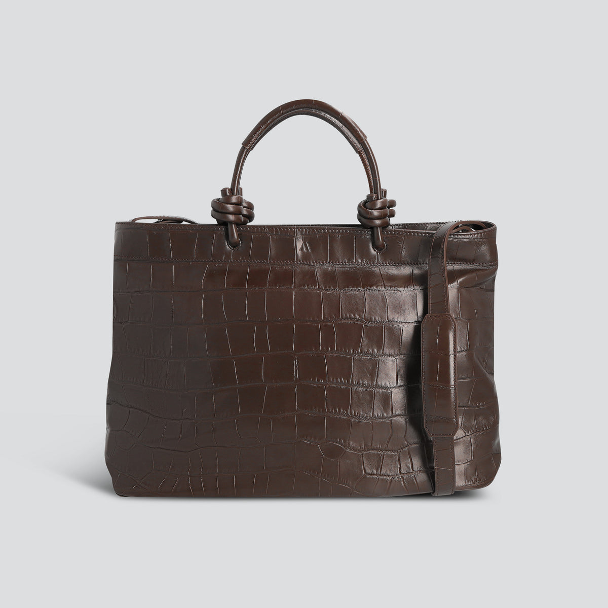 Midi Loop - soft croco espresso – Kaai Bags | North America