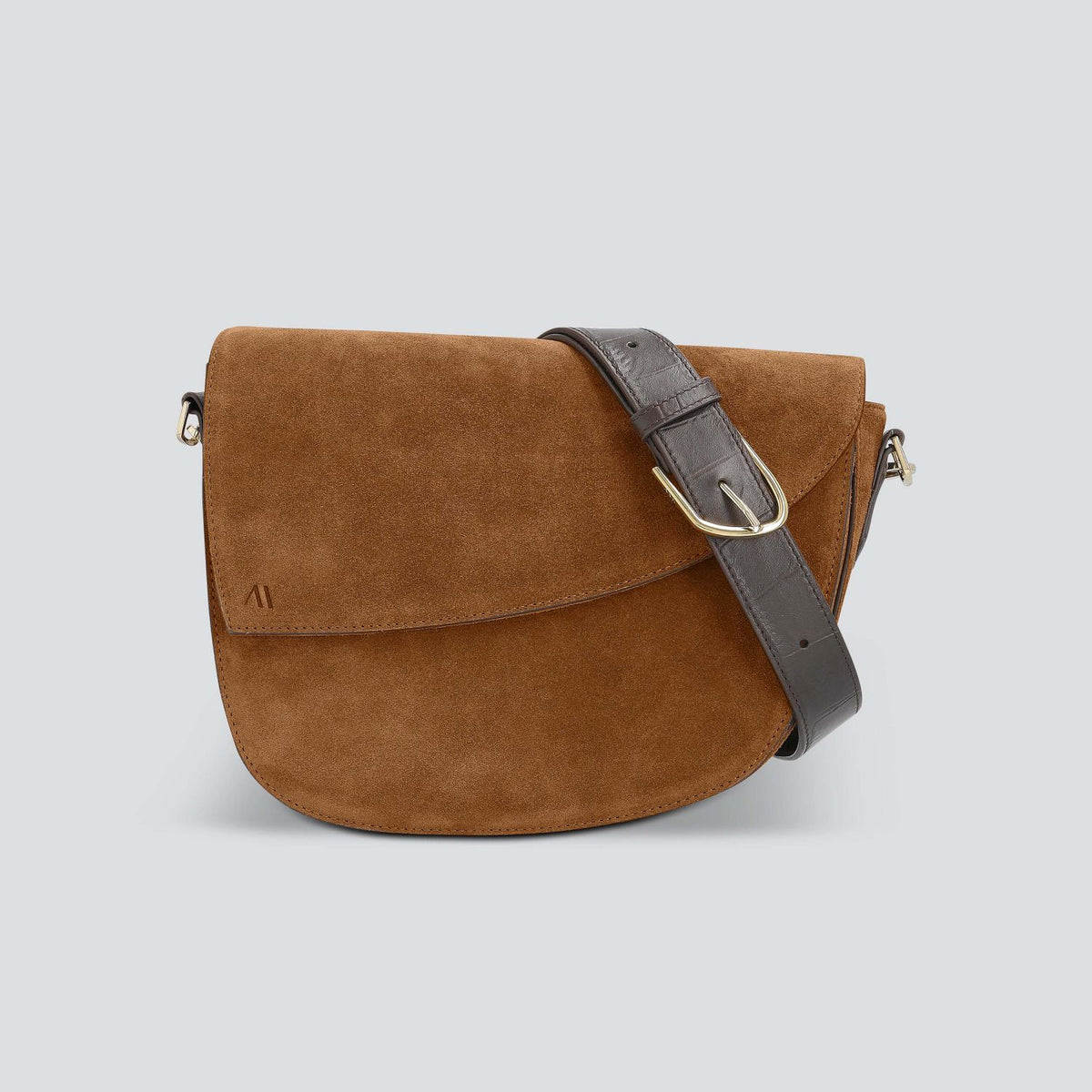 Rebel Saddle Bag - suede cognac – Kaai Bags | North America
