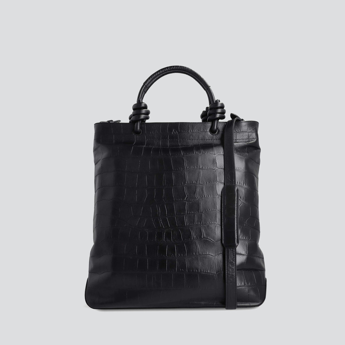 Loop - soft croco black – Kaai Bags | North America